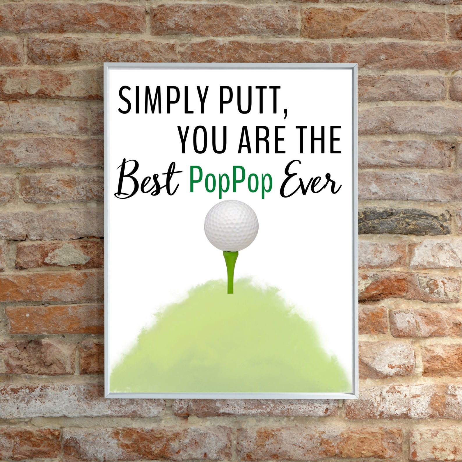 Golf Handprint Art Craft Printable, Gift for Dad, Fathers Day ...