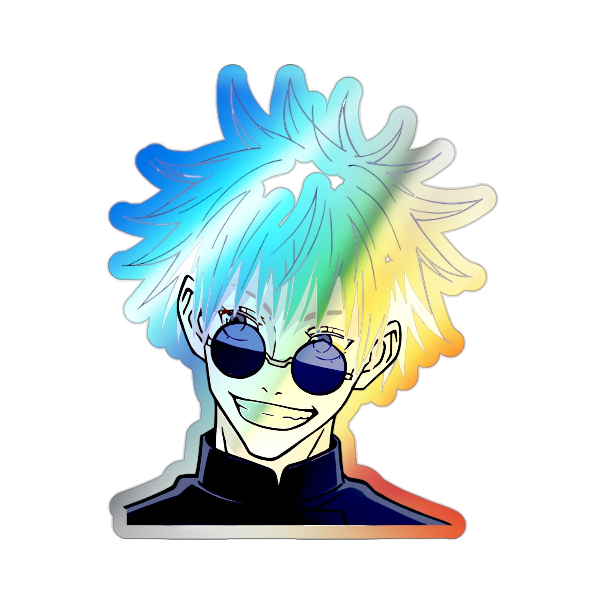 Neon Gojo Holo Vinyl Decal, Holographic Die-cut Stickers, Satoru, JJK ...
