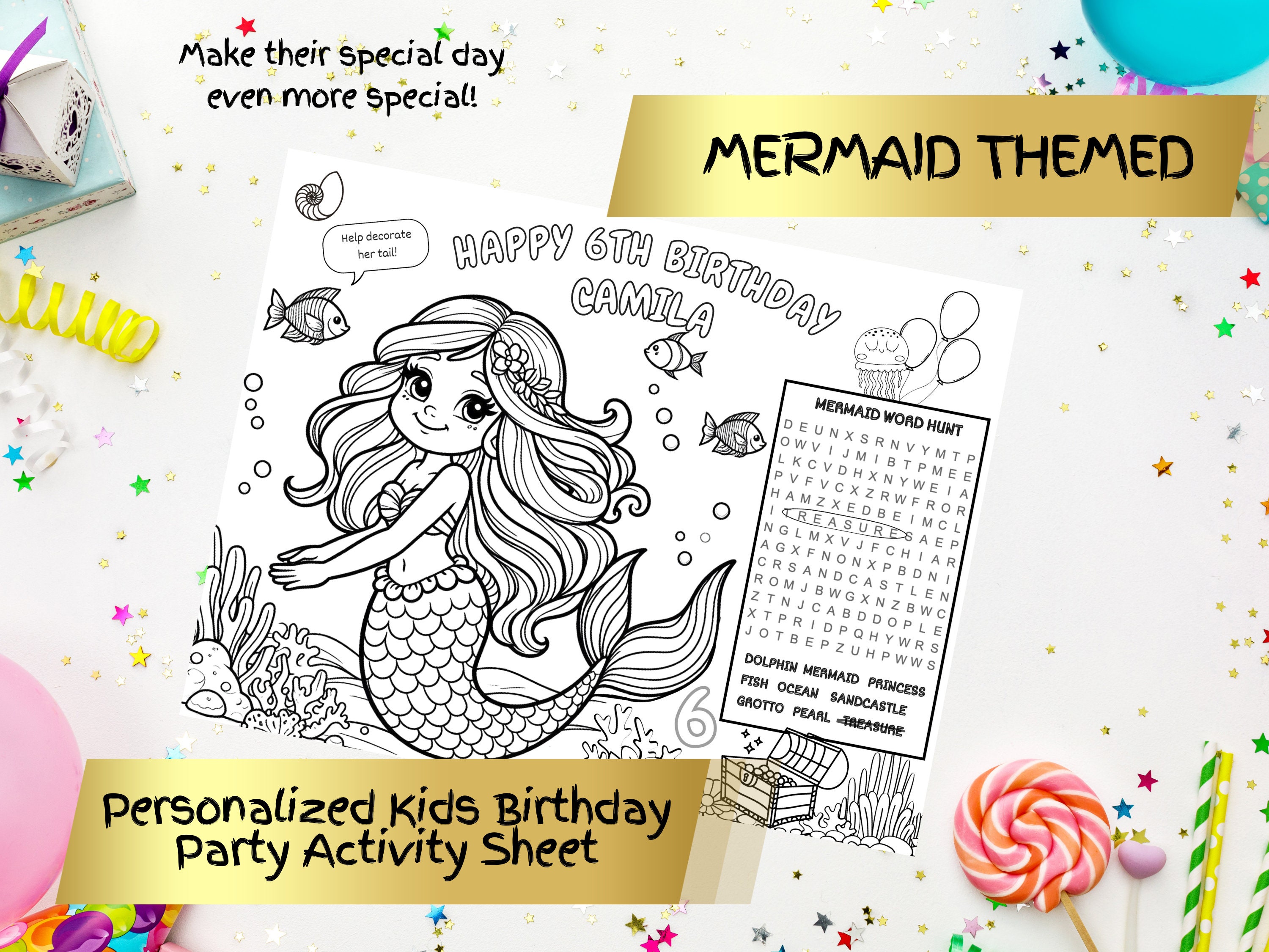 Custom Birthday Coloring Placemat Activity Sheet, Printable Dino ...