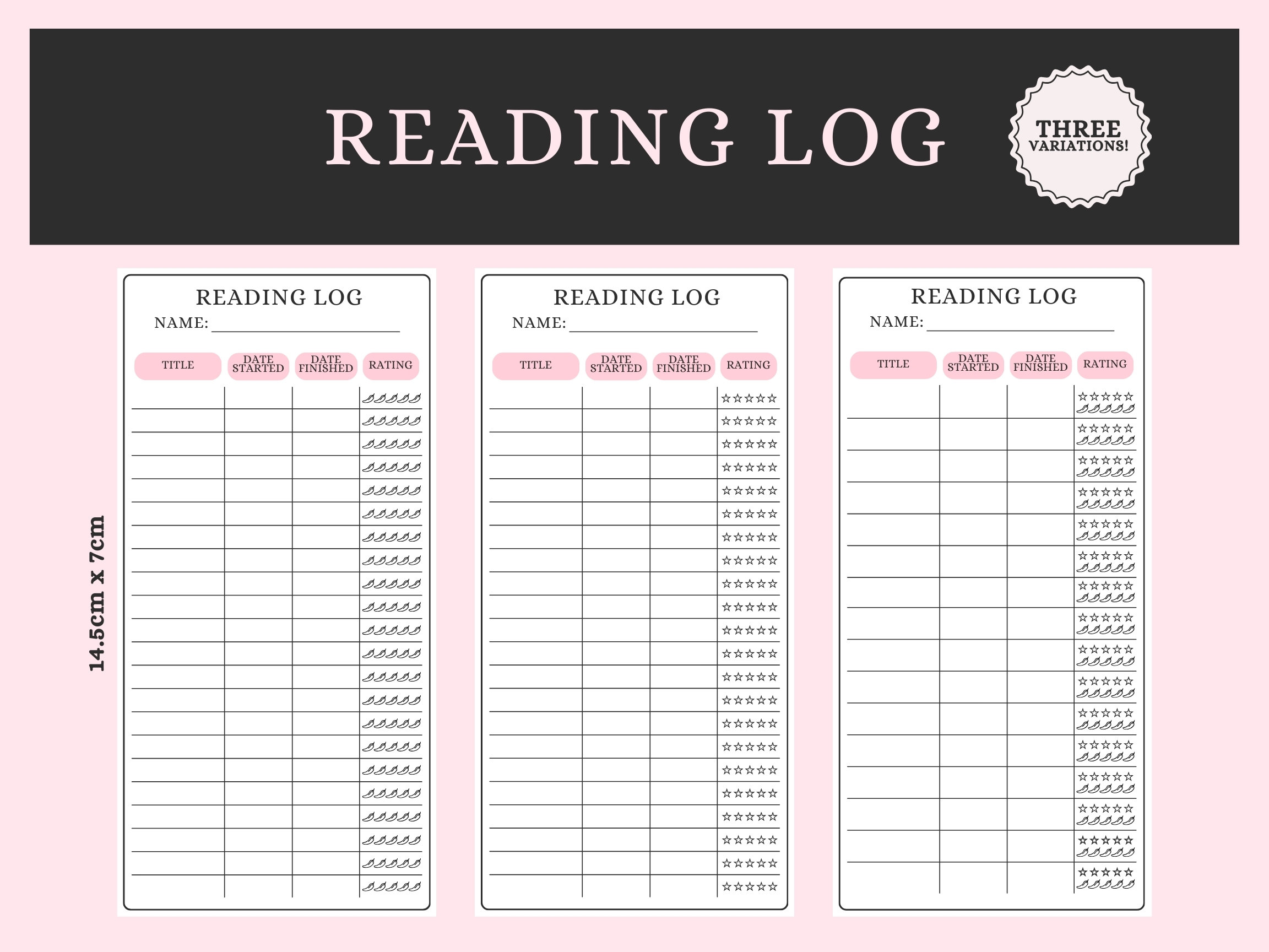 Printable Bookmark Set | Reading Log, Annotation Tabbing Key, Colour-in ...