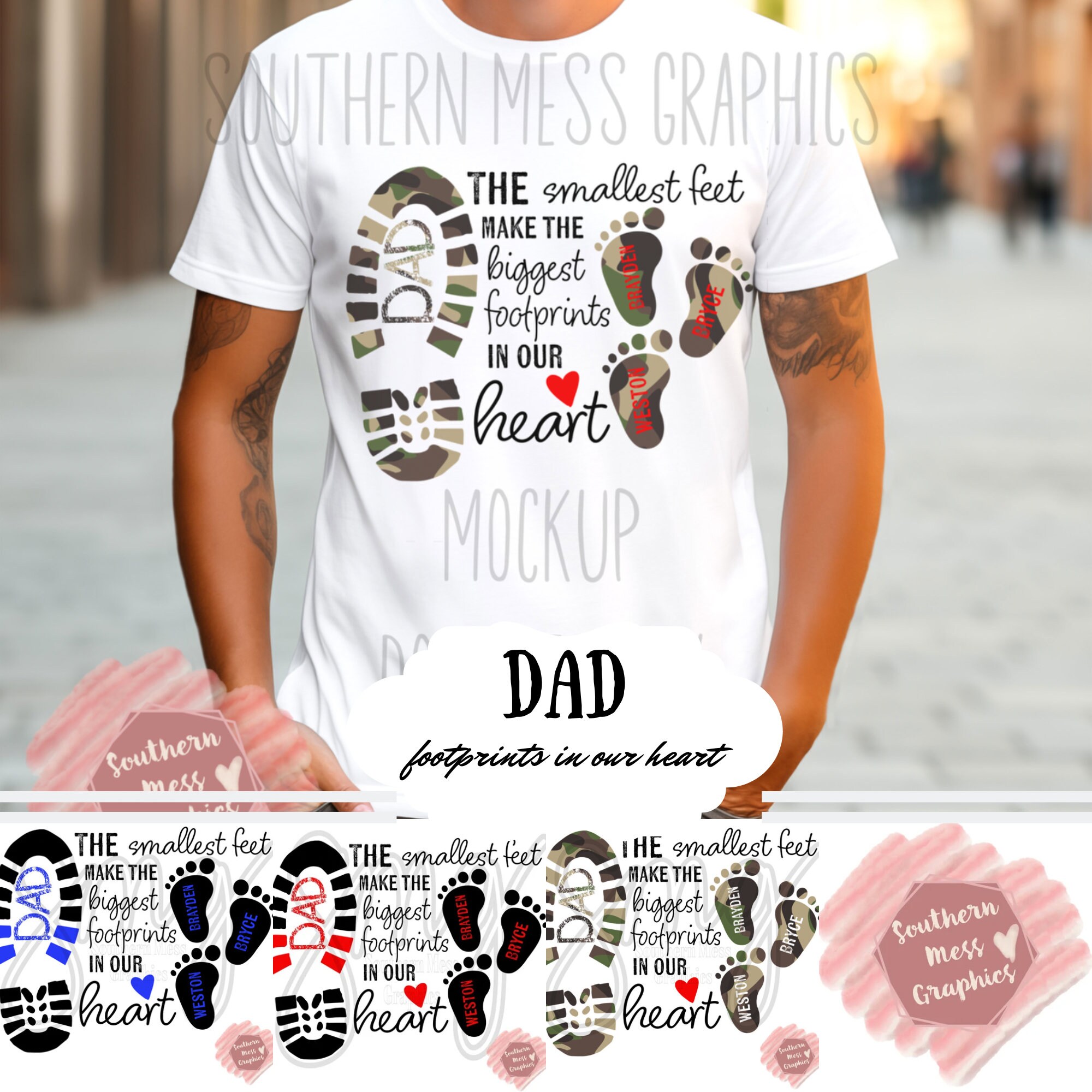 Dad the Smallest Feet Make the Biggest Footprints in Our Hearts ...