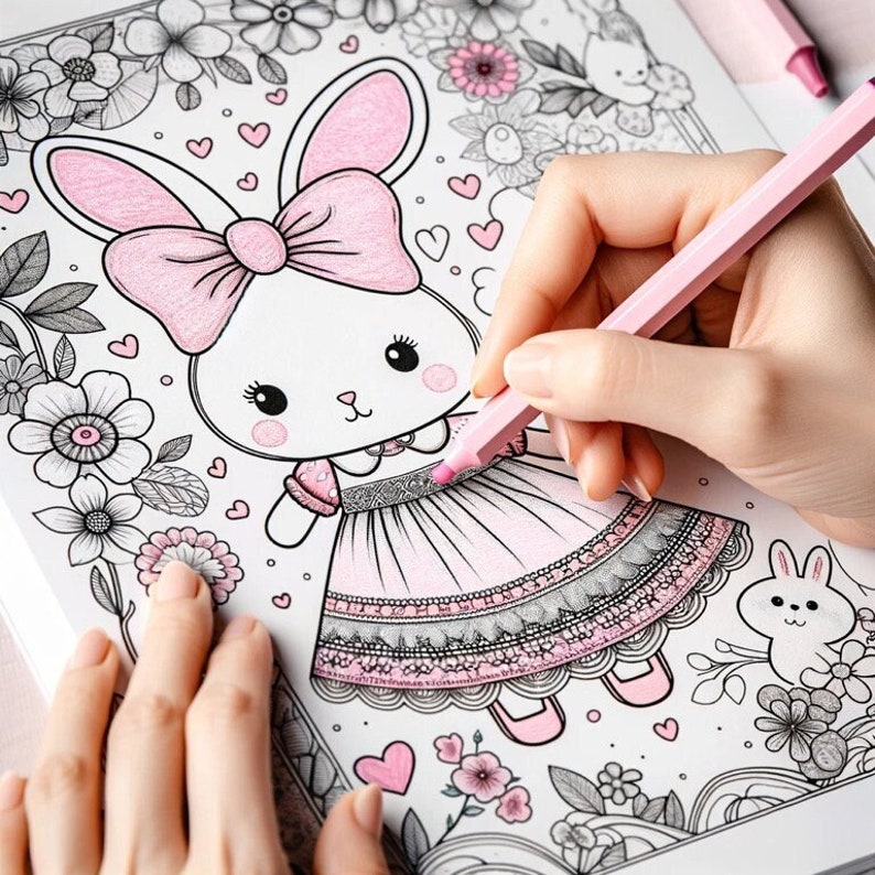 Color Your World: Lovely Coloring Pages for Children / Instant Digital ...
