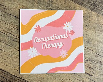 Groovy Occupational Therapy OT Vinyl Sticker - Etsy