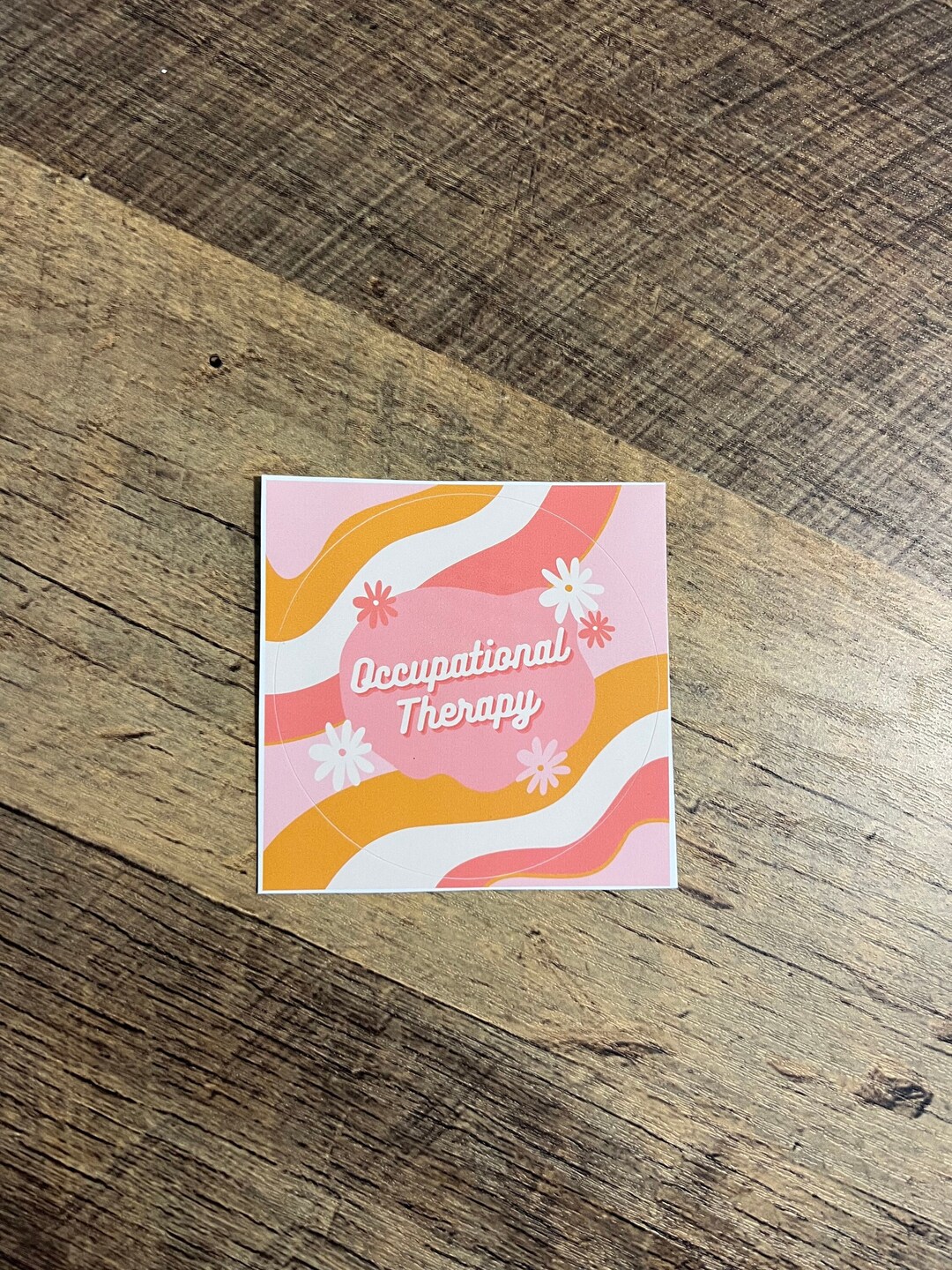 Occupational Therapy Groovy Sticker - Etsy