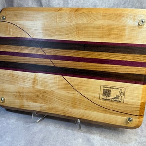 Premium Hard Maple and Exotic Wood Cutting Board - Etsy