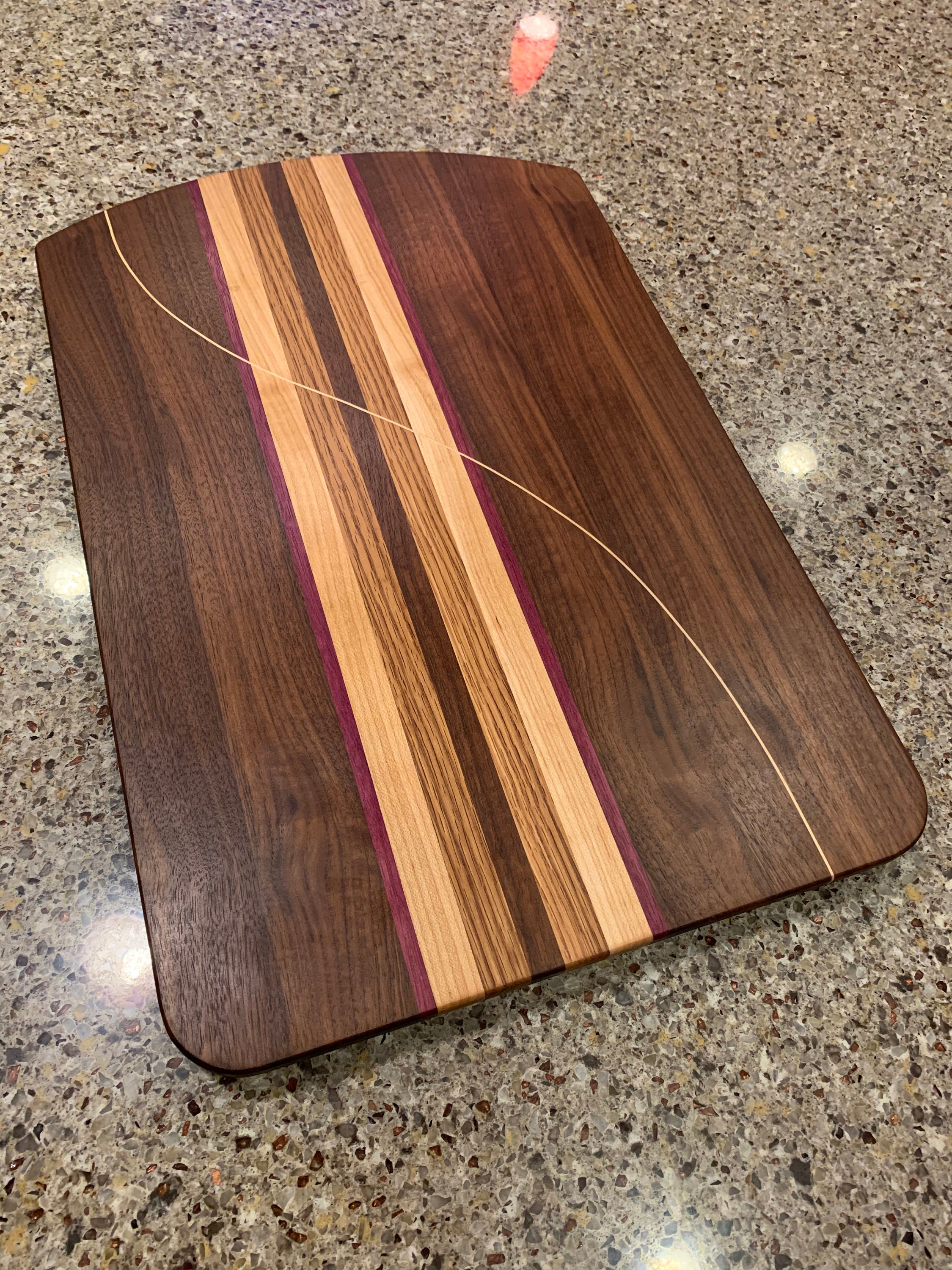 Premium Walnut and Exotic Wood Cutting Board - Etsy