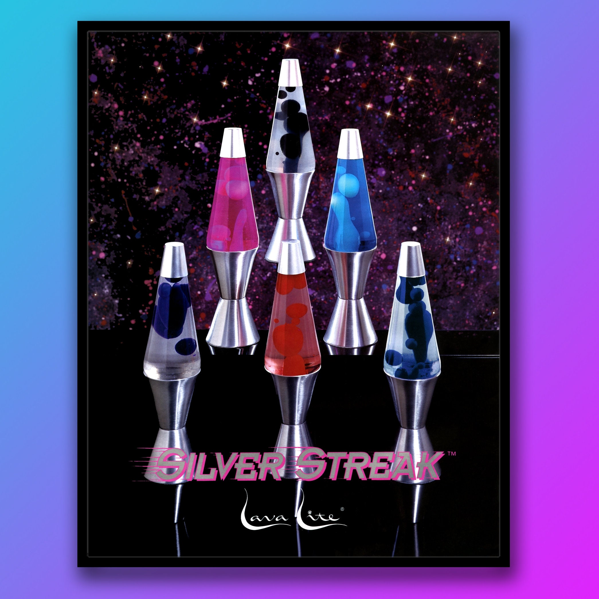 Silver Streak Lava Lamp Poster - Etsy