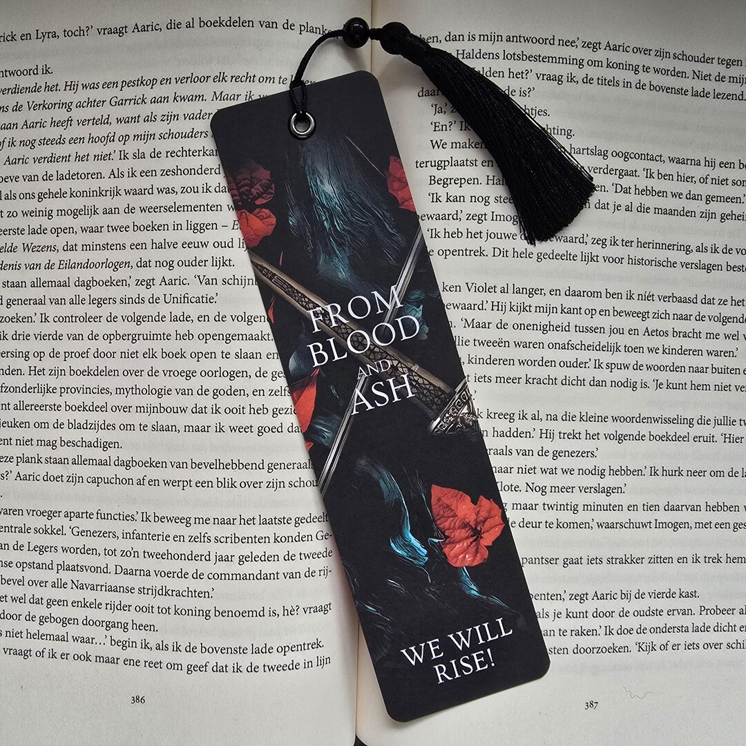 From Blood and Ash Inspired Bookmark – Fantasy Romance Collectible for ...