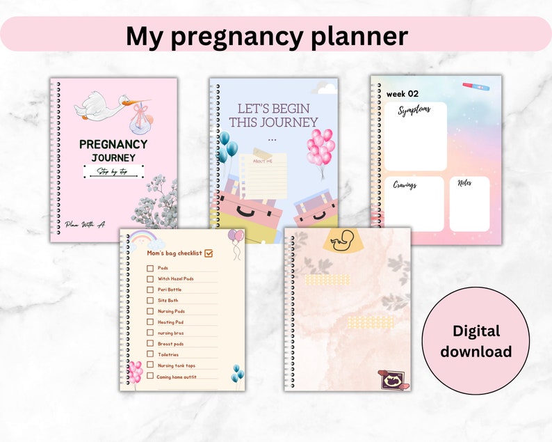 Digital Pregnancy Planner| Digital Maternity| Pregnancy Journal ...
