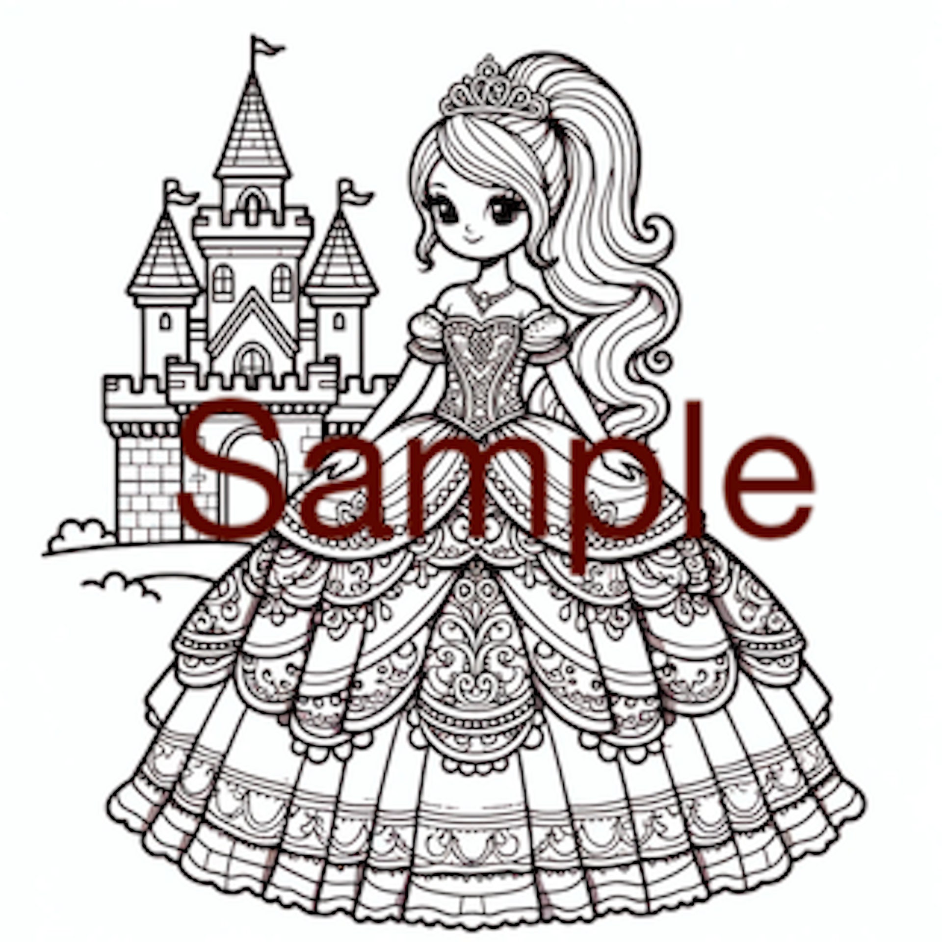 Digital Children's Colouring Collection Including 5 High Resolution ...