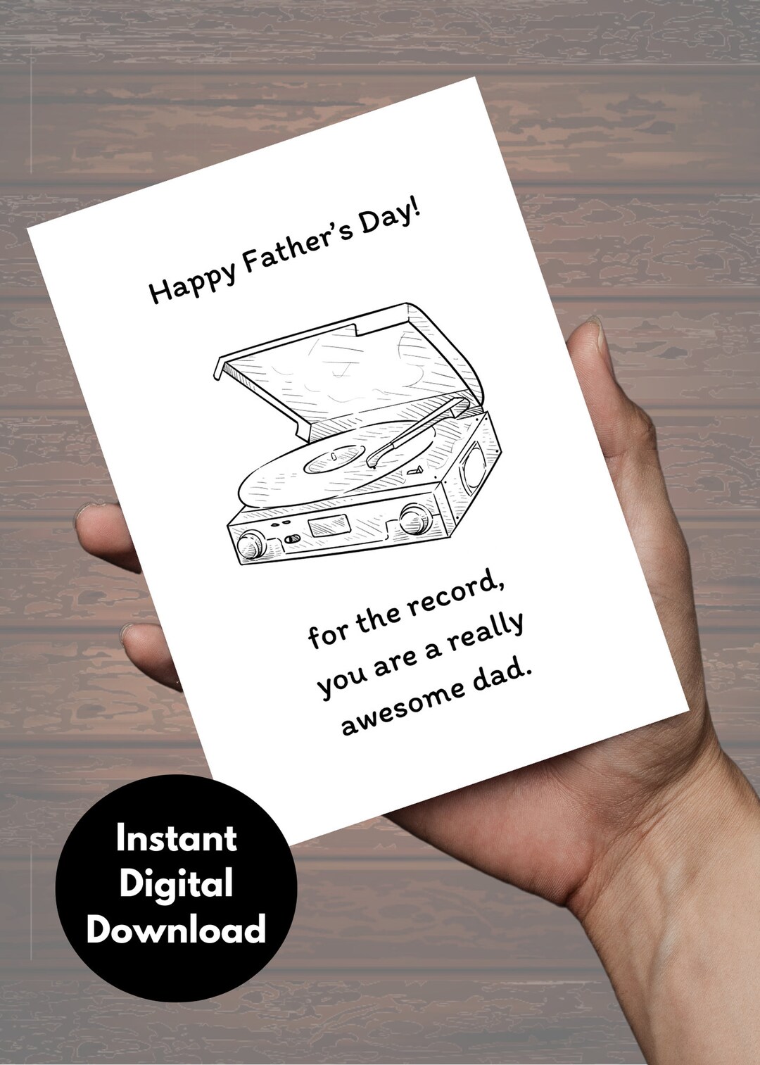 Happy Father’s Day | Digital Customizable 5x7 Card for Dad - Etsy