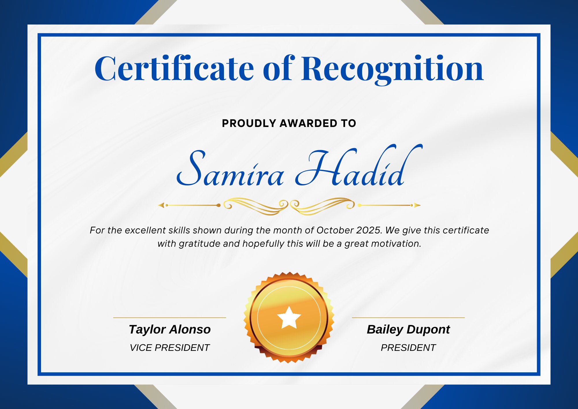 Modernized Certificate of Recognition to Showcase Your Achievements and ...