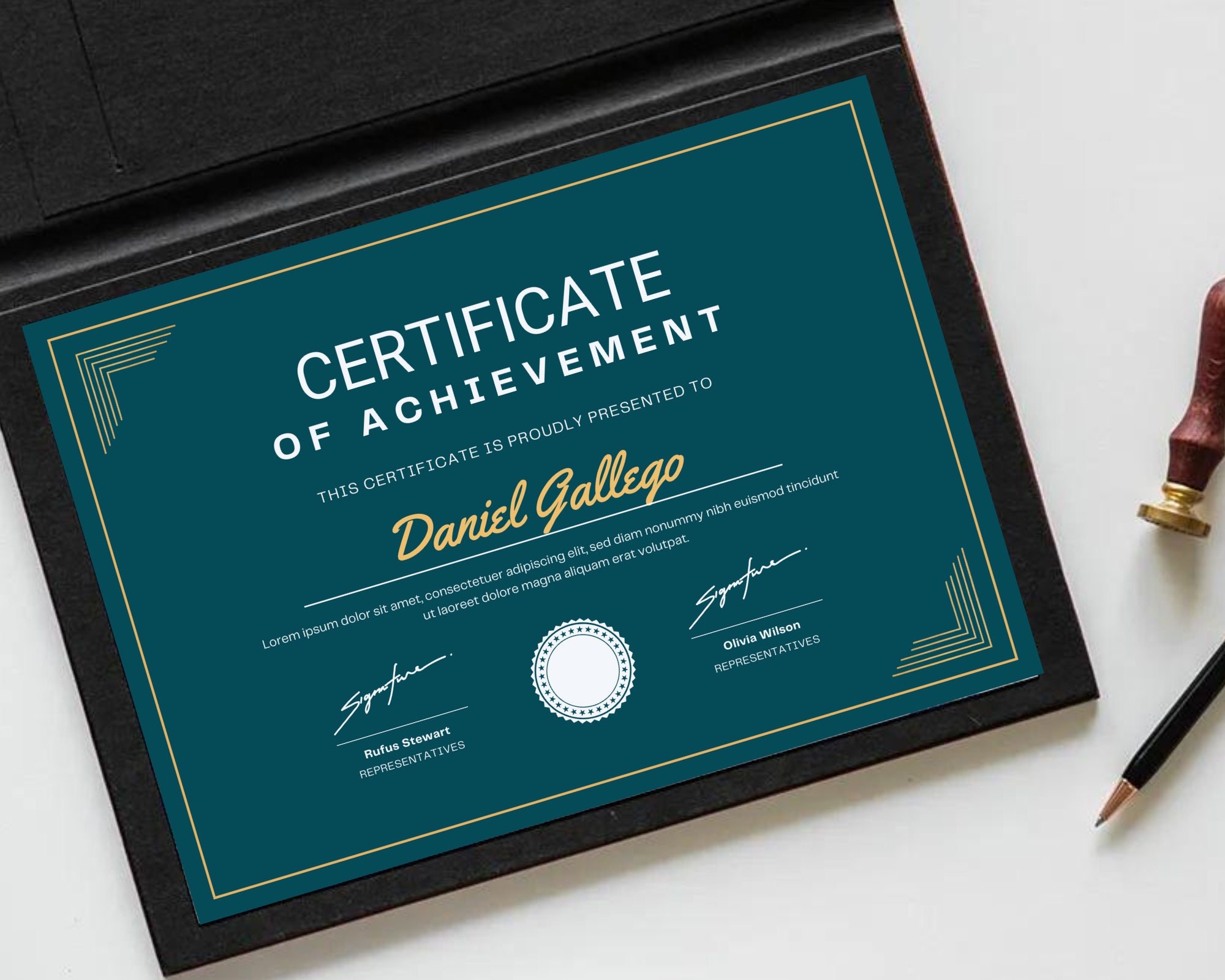 Editable Certificate of Achievement, Customizable Award Certificate ...