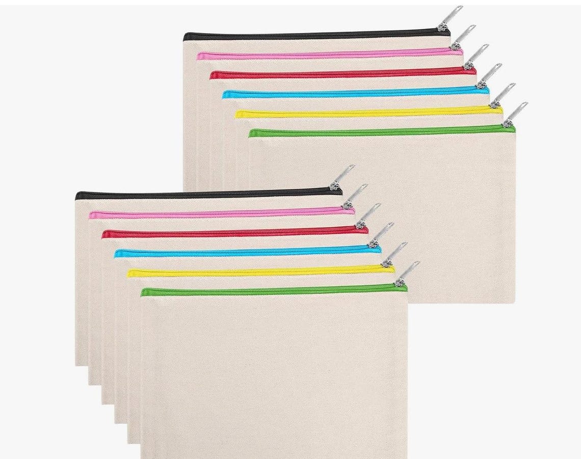Funny Writing Sayings Zipper Pouch – Cotton Canvas Pencil Case - Etsy