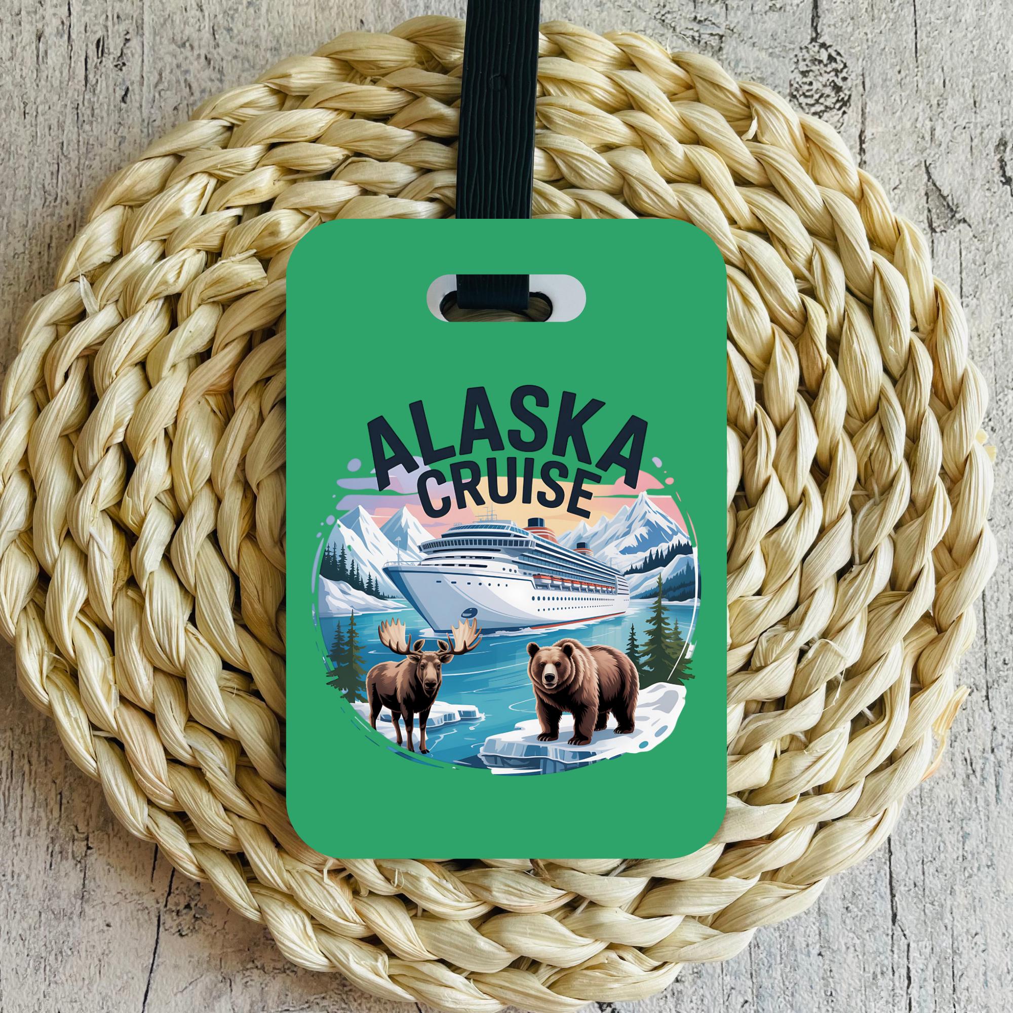 Personalized Alaskan Cruise Luggage Tag: Faux Leather Travel Accessory ...