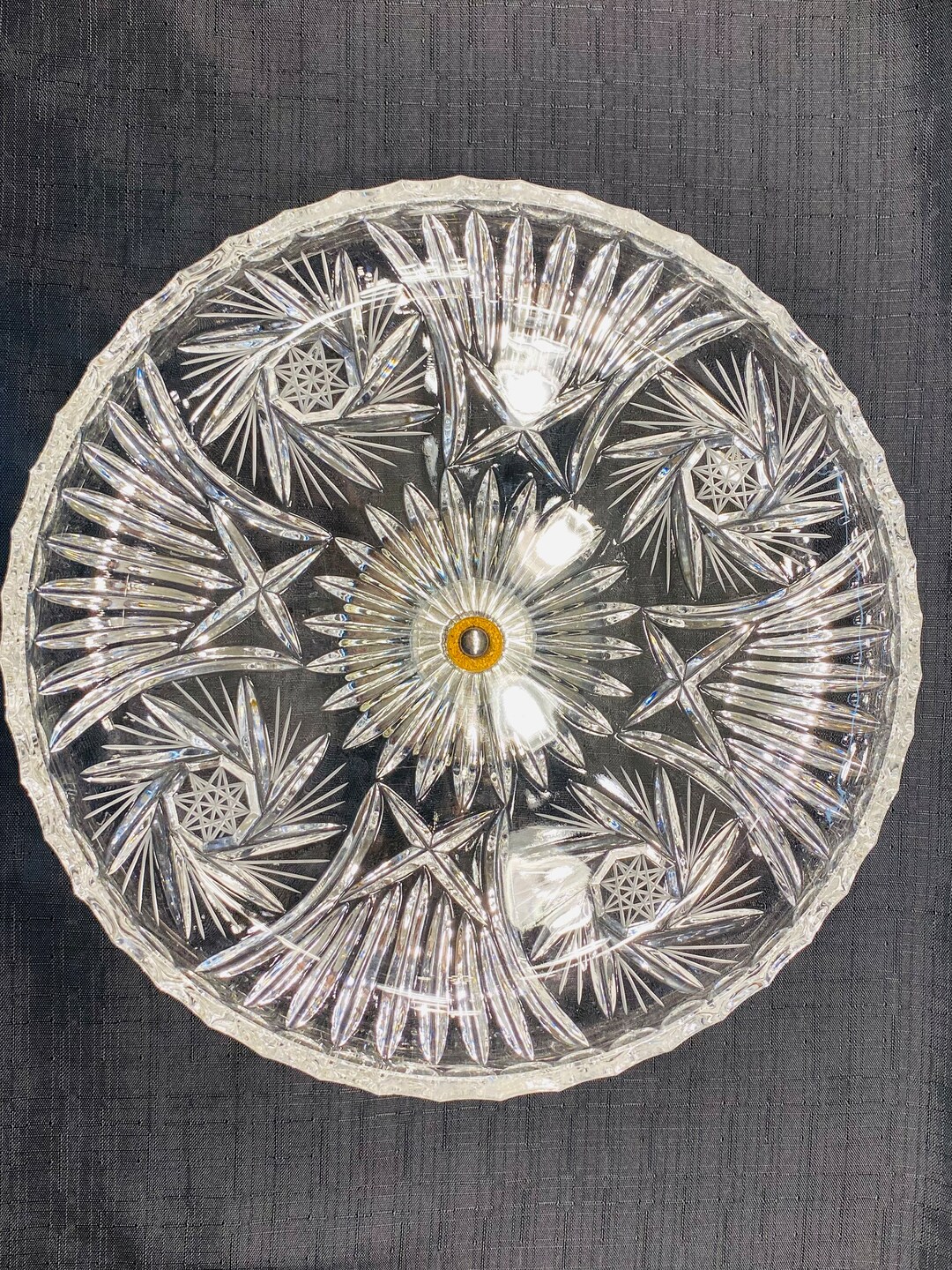 Vintage Crystal Pie Serving Stand Cake Stand Cupcake Server Stand - Etsy