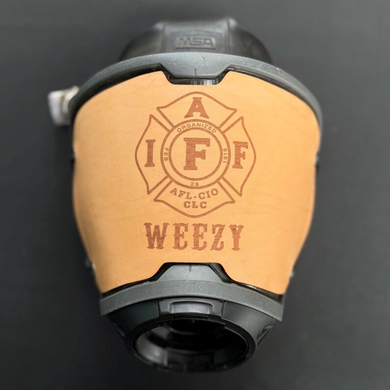 Firefighter SCBA MSA Leather Mask Cover Protector | MSA G1 - Etsy