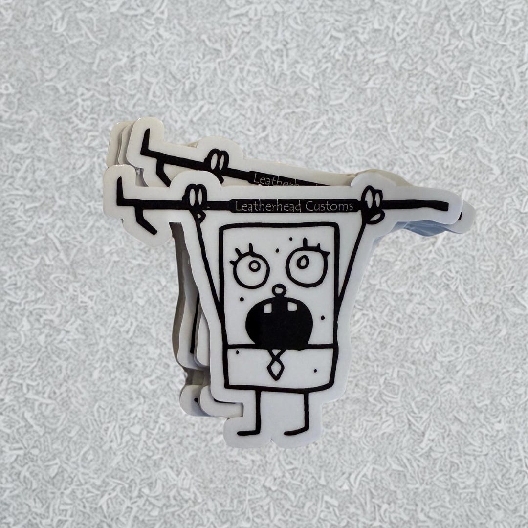 Doodle Bob With a NY Hook Sticker | Firefighter Bob, Funny, Spongebob ...