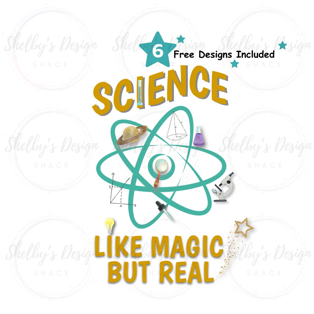 Science Like Magic, but Real PNG Sublimation and Print Teacher Design ...