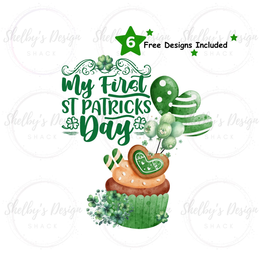 Cute St Patricks Day PNG Sublimation and Print Design, My First St ...