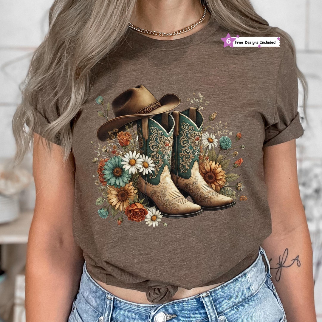 Western Boho Cowgirl PNG, Rustic Country Digital Download, Country Girl ...
