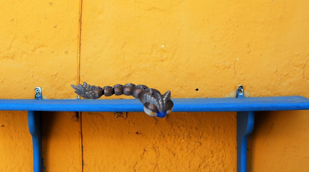 3D Printed Articulate Slinky Dragon - Etsy