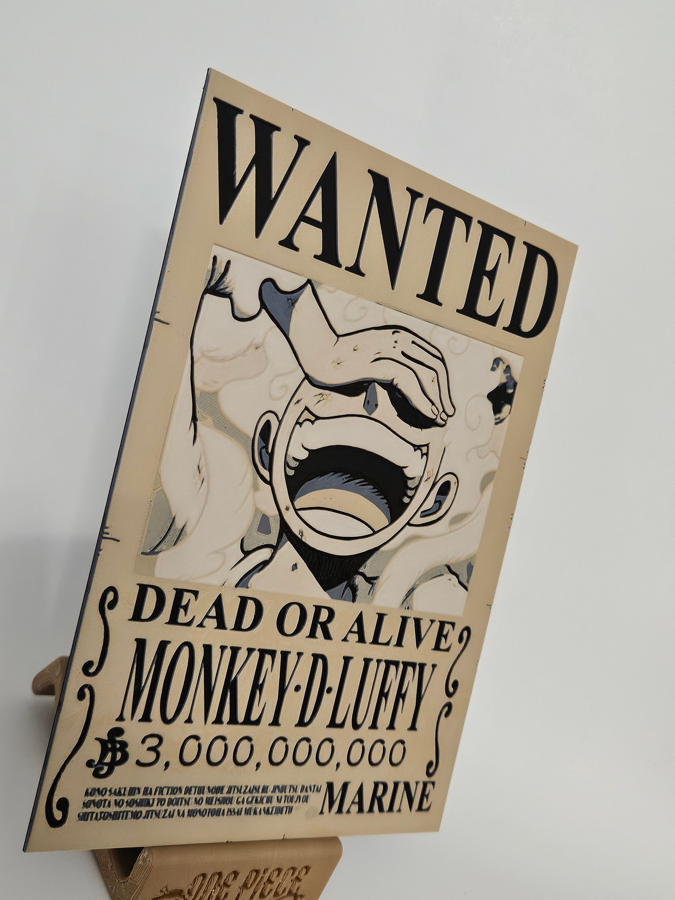 Monkey D. Luffy Wanted Poster - Etsy