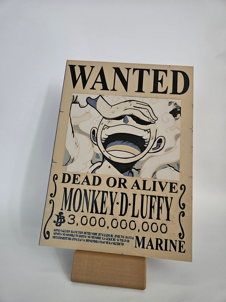 Monkey D. Luffy Wanted Poster - Etsy