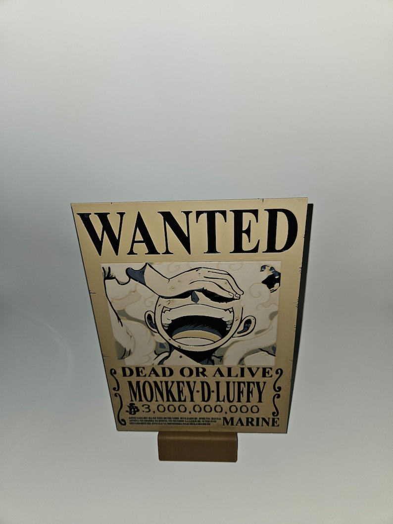 Monkey D. Luffy Wanted Poster - Etsy