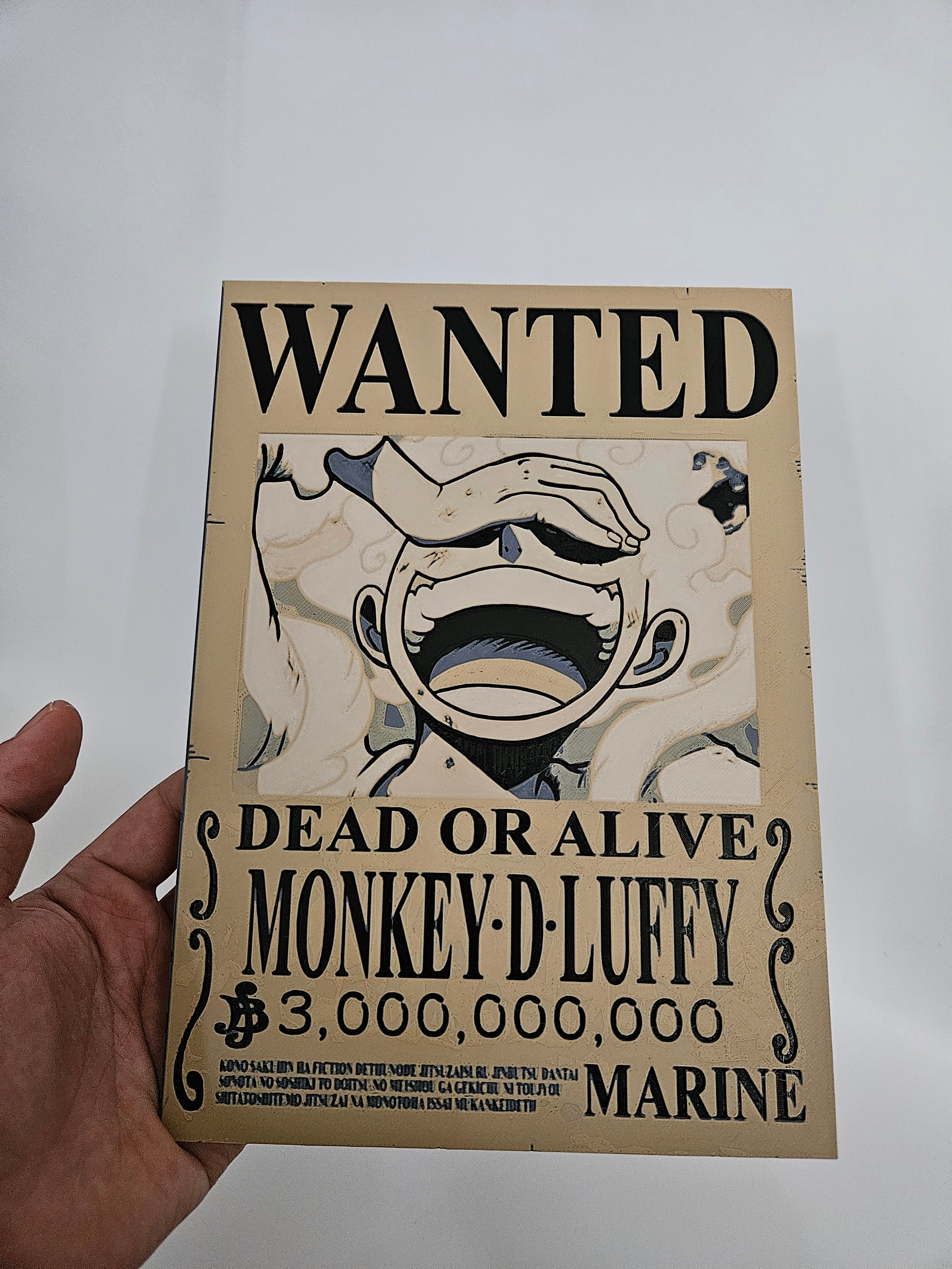 Monkey D. Luffy Wanted Poster - Etsy