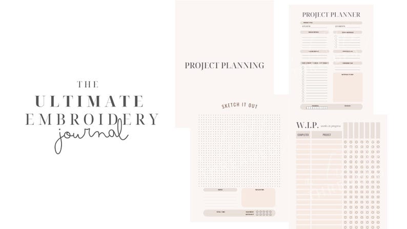 The Ultimate Printable Embroidery Project Planner & Journal - Etsy