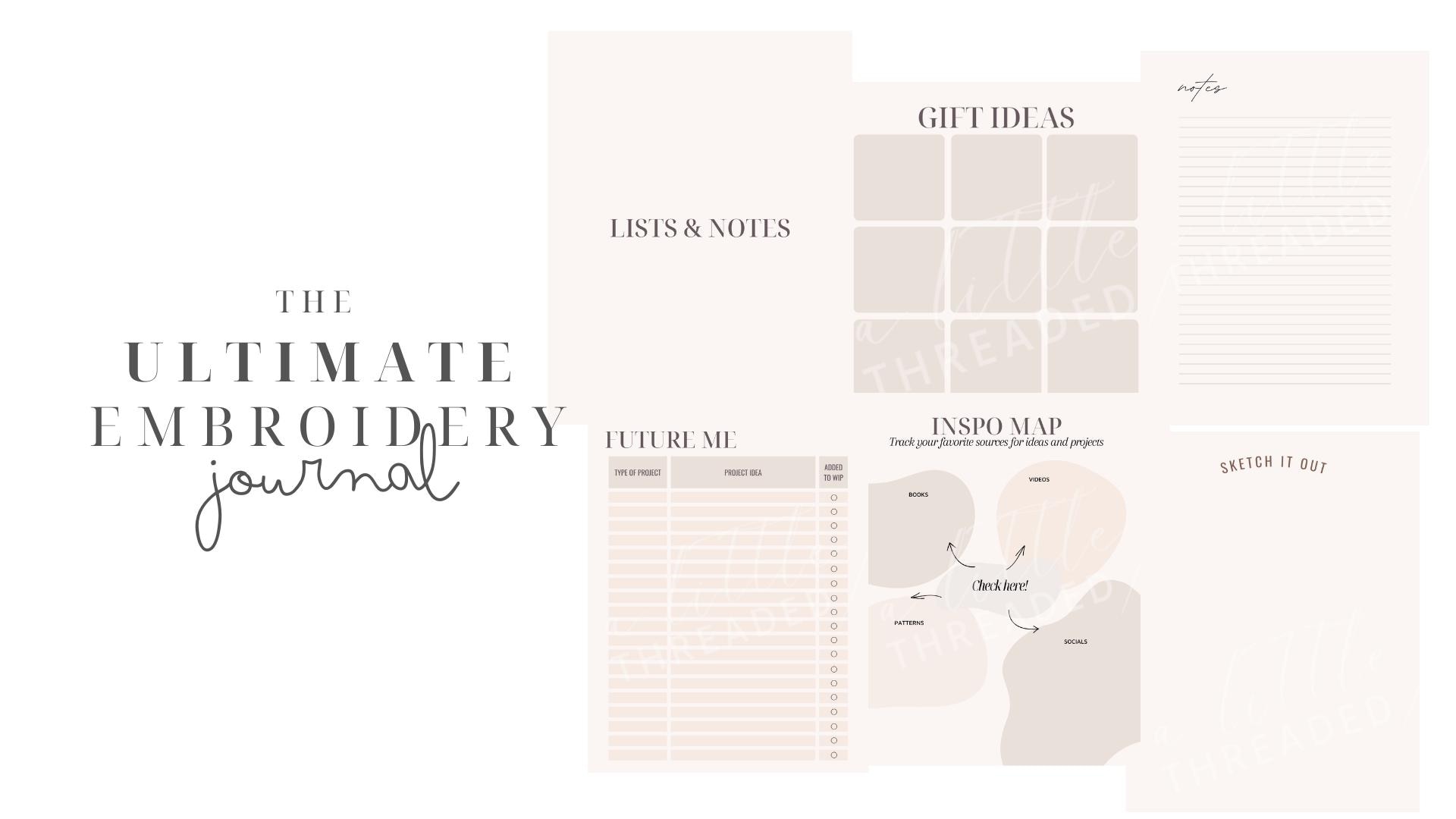 The Ultimate Printable Embroidery Project Planner & Journal - Etsy