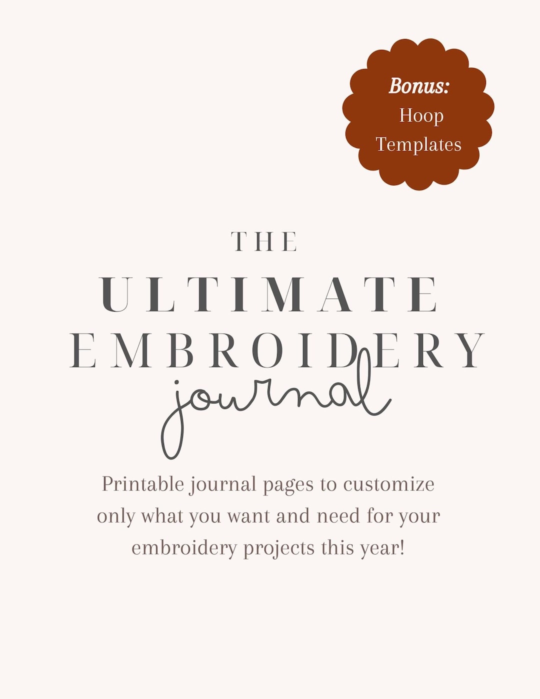 The Ultimate Printable Embroidery Project Planner & Journal - Etsy