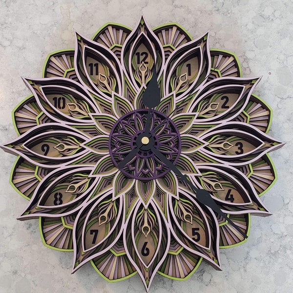 Mandala Clock - Etsy