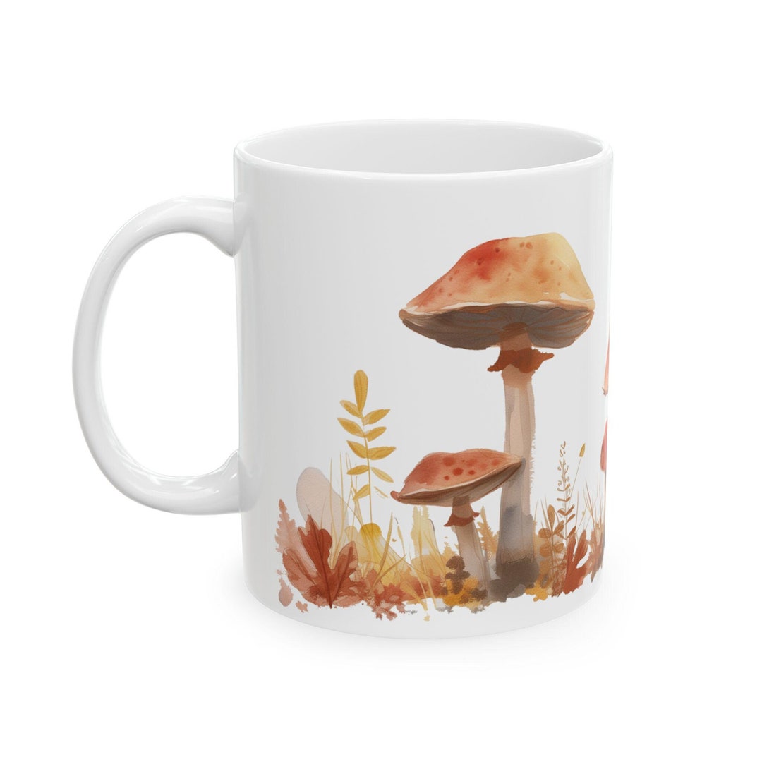 Merry Mushroom in a Forest Mug for Mushroom Lovers Sublimation Mug ...