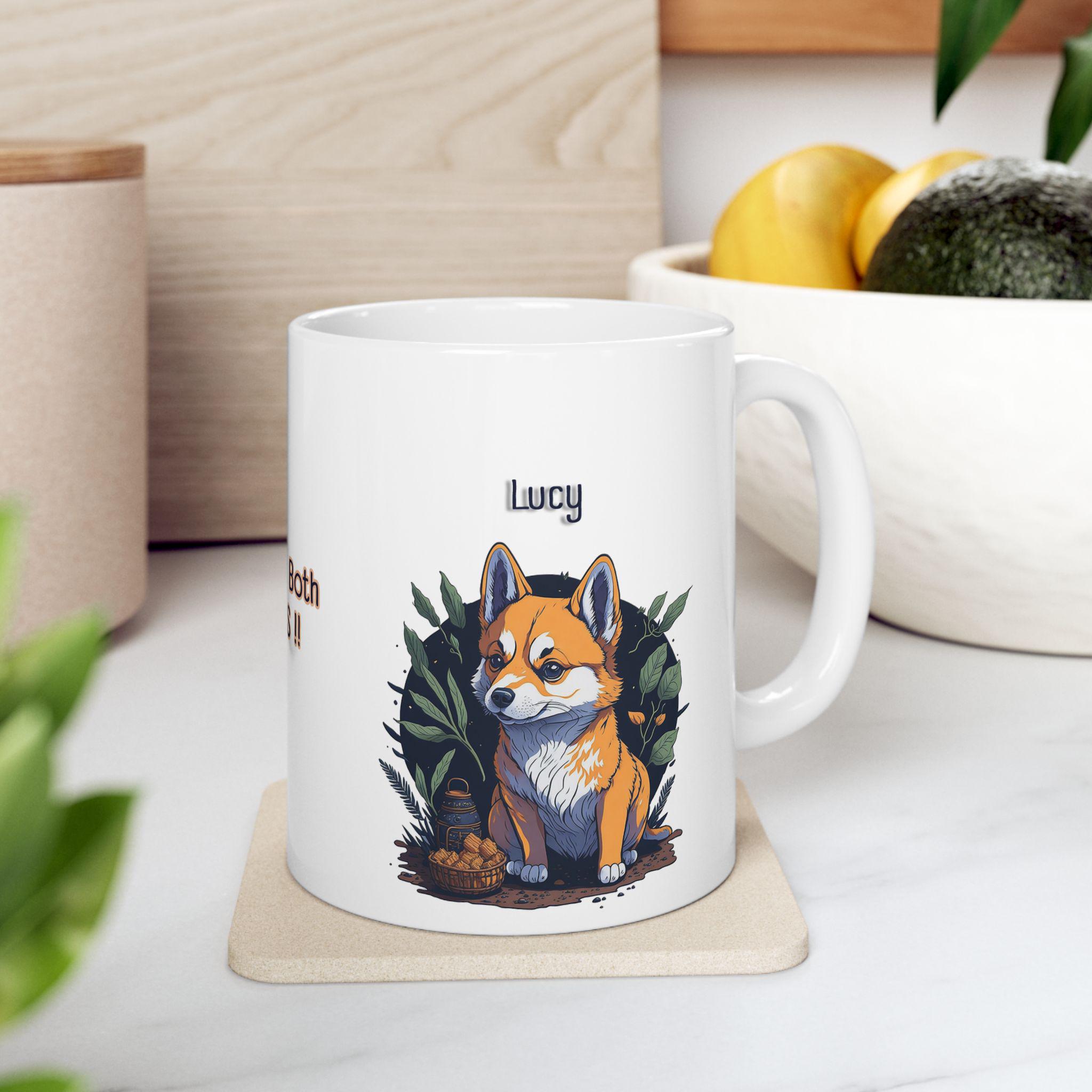 Custom Dog Name Coffee Mug | Personalized Dog Coffee Mug Tea Cup ...