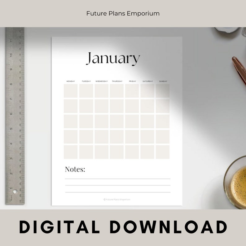 Undated Digital Future Planner Template Pack, Digital Planner, Digital ...