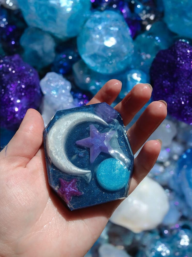 Starry Night Soap, Stars and Moon Soap, Moonlight, Night Sky - Etsy