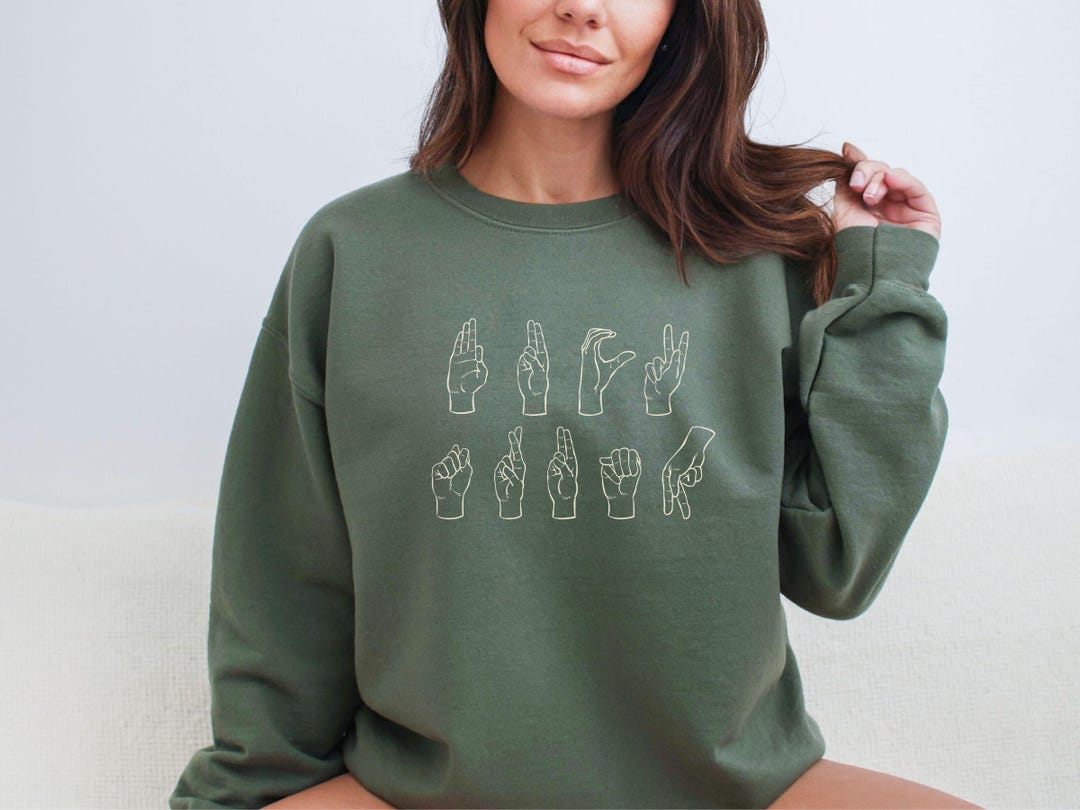 ASL Fuck Trump Sweatshirt Anti Trump Sign Language Shirt Fuck the ...