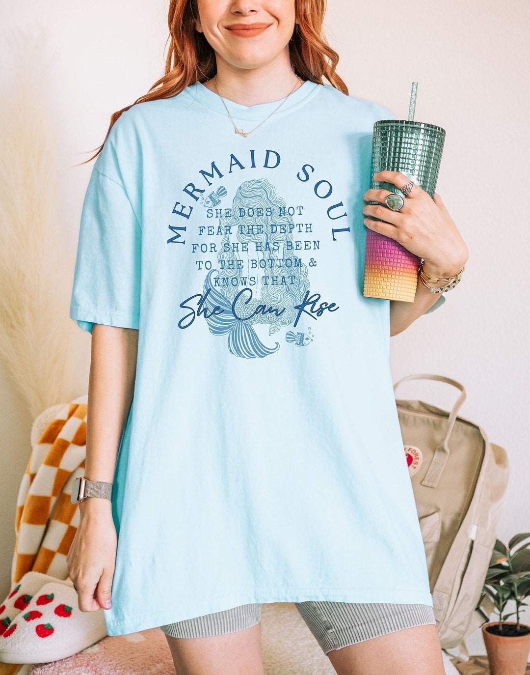 Mermaid Soul Shirt Mermaidcore Clothing Comfortcolorstee Ocean Inspired ...