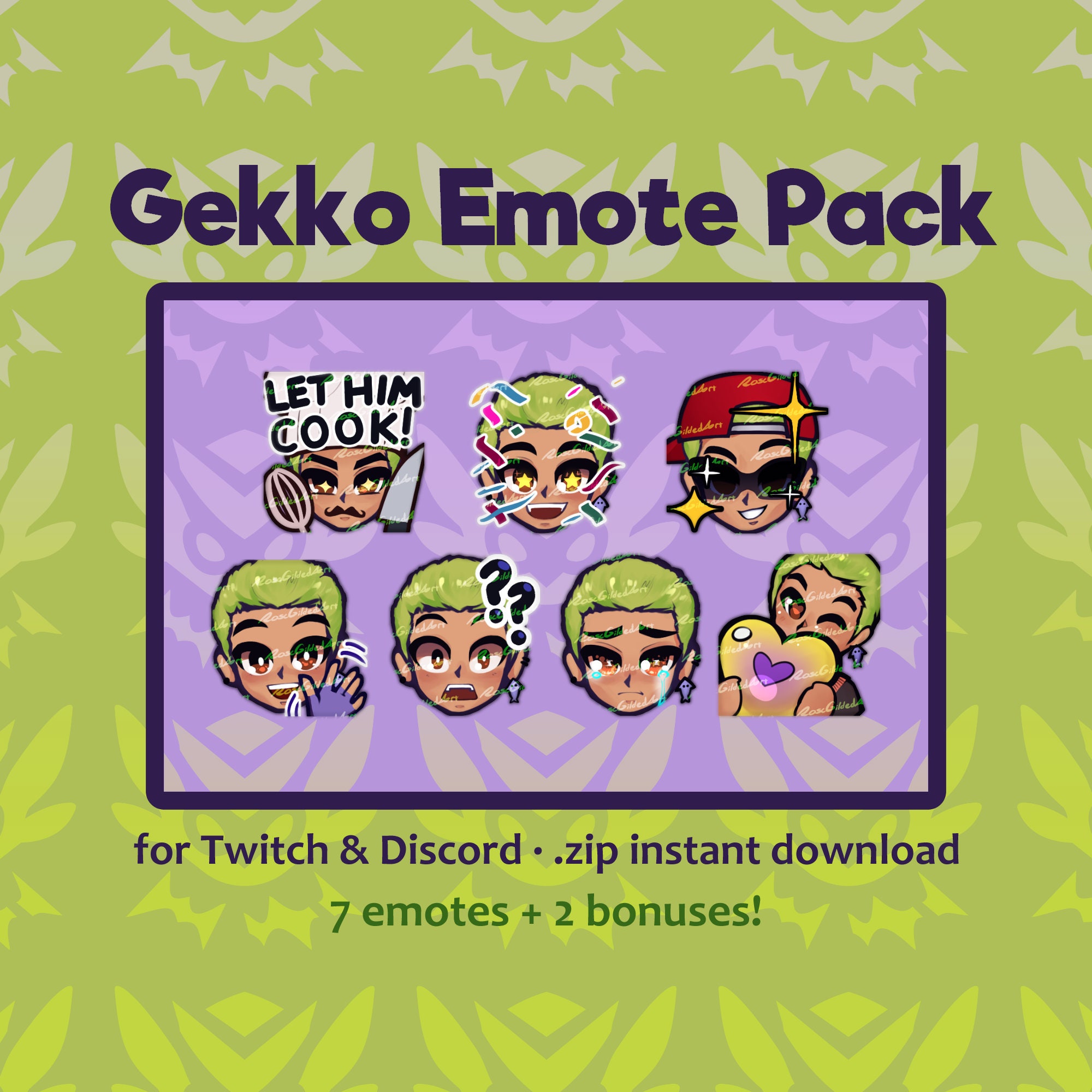 Gekko Emote Pack VALORANT | Twitch Streaming & Discord Community Emotes ...