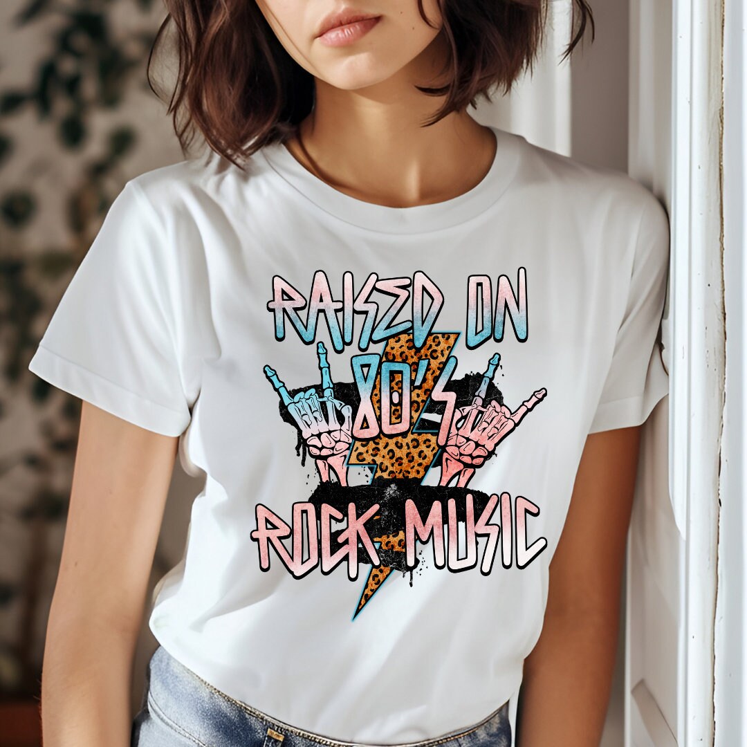 80s Rock on Rock Music Shirt, Black Vintage Shirt for Women, Hard Rock ...