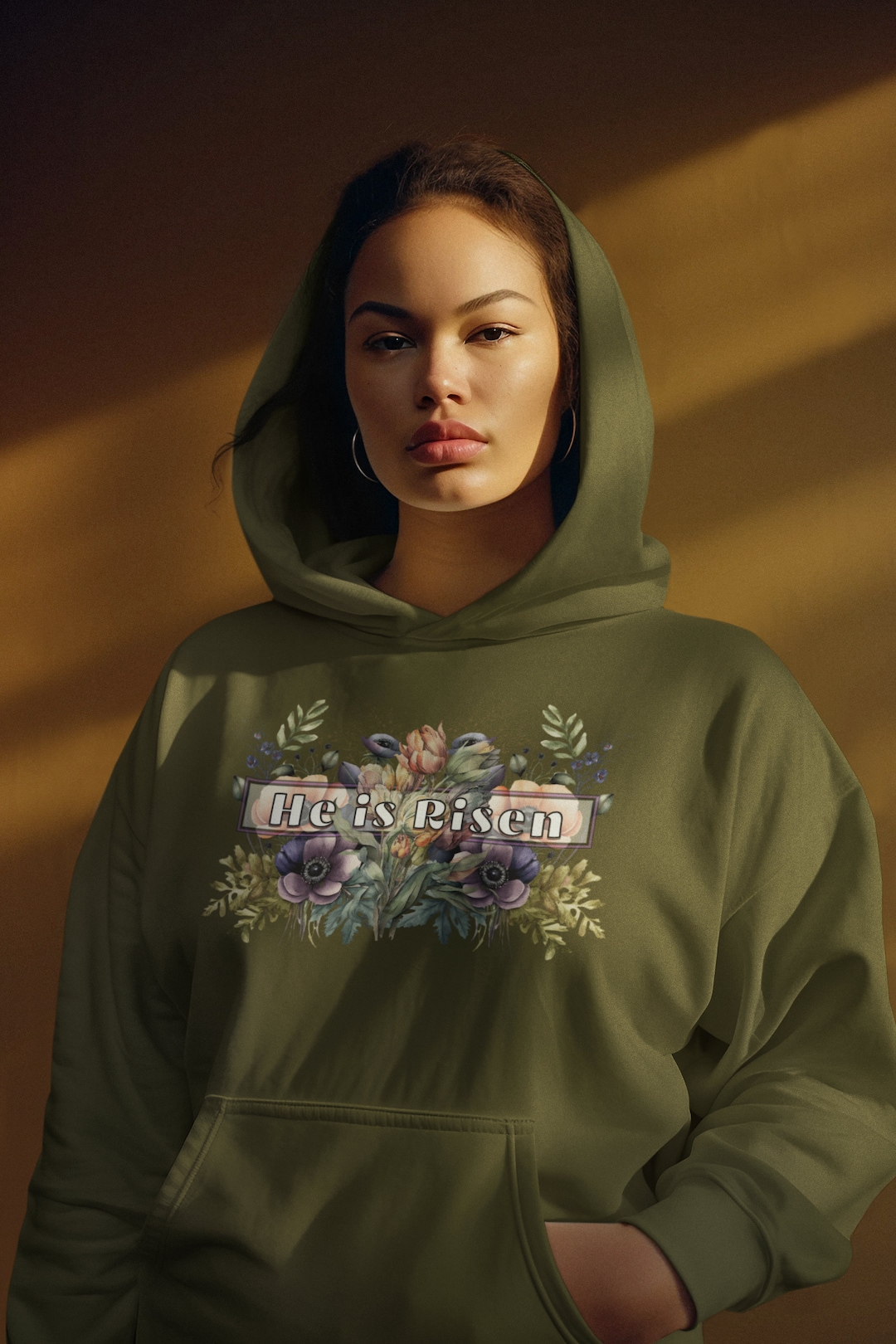 He is Risen, Easter, Lent, Purple, Jesus, Christ, Women's Hoodie ...