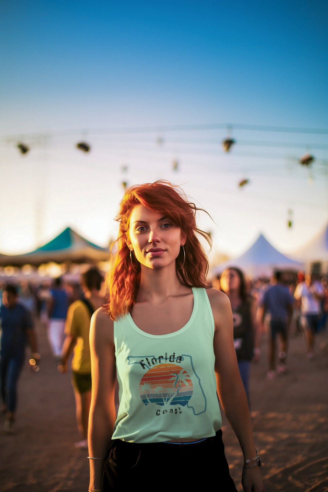 Florida Coast Tank, Beach Tank, Sunset Tank, Retro Tank, Soft Tank ...