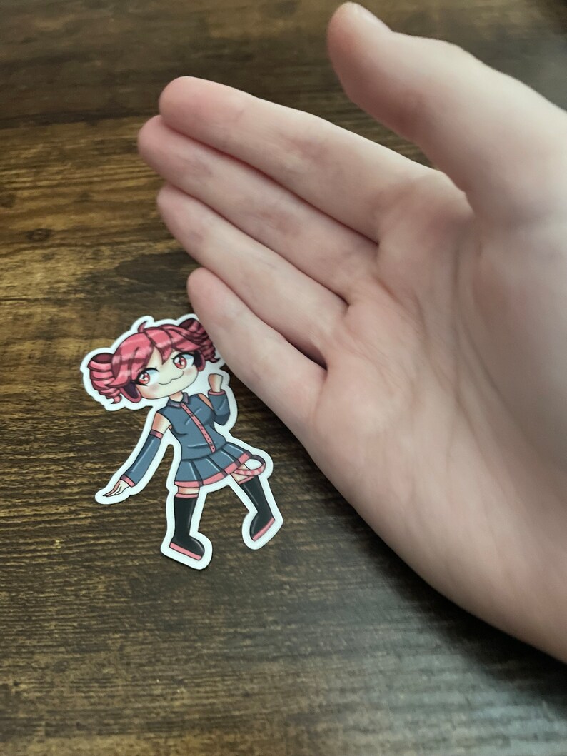 Kasane Teto UTAU Synth V Vinyl Sticker - Etsy