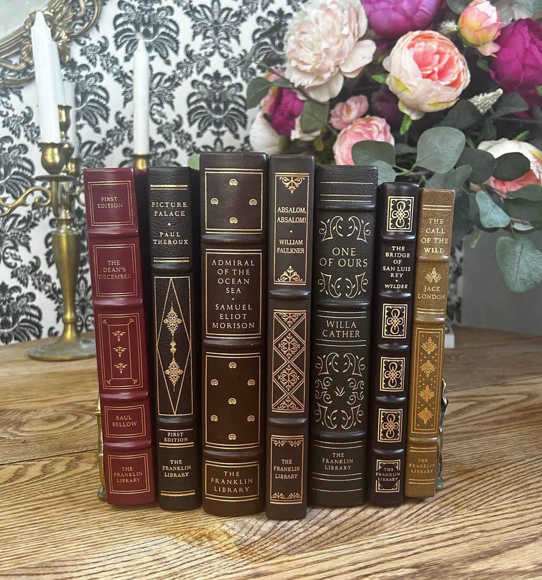Franklin Library Books Collection, Full Leather Bound Books, Gold Gilt ...