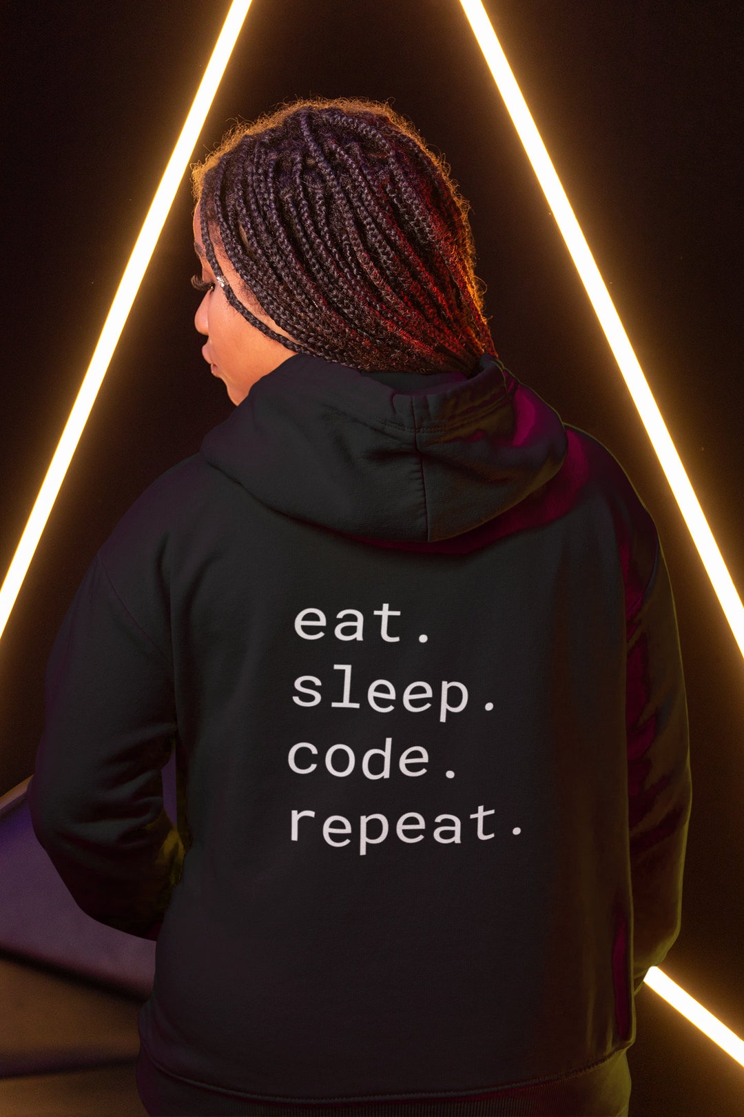 Eat Sleep Code Repeat Hoodie Programmer Hoodie Computer Science Hoodie Coding Nerd Hoodie
