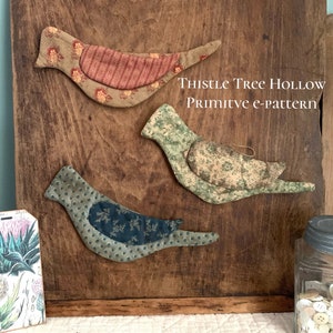 PDF Primitive Sewing Pattern E-pattern Digital Download Bird - Etsy