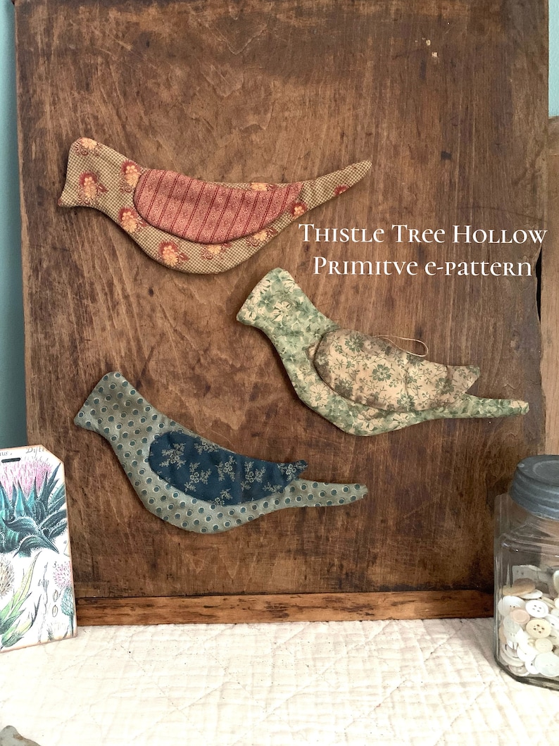 PDF Primitive Sewing Pattern E-pattern Digital Download Bird - Etsy