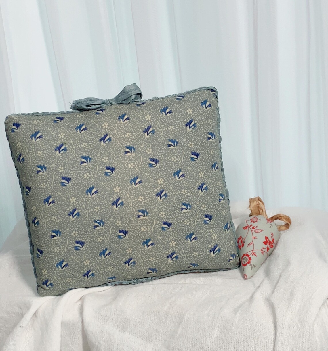 Dame of the Needle Sampler Cross Stitch Pillow Completed Finished - Etsy